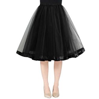Generic Jupe Tulle Femme Tutu Jupe Jupes Femme Arc-en-Ciel Mi-Longue - Boh&egrave;me Fluide en Tulle A-Line pour &Eacute;t&eacute;, Plage Ou &Eacute;v&eacute;nements Festifs