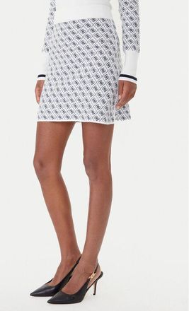 Guess Bleistiftrock W5BD81 Z3JD2 Écru Slim Fit