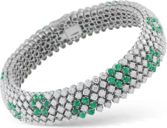 Luxury Bazaar bracelet en or blanc serti de diamants - Argent