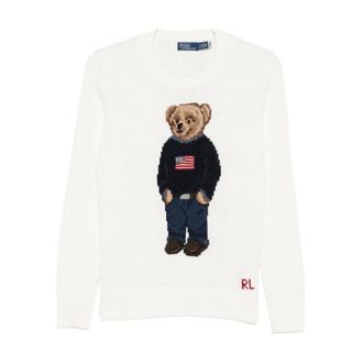 Polo Ralph Lauren Damen, Strickwaren, Wei&szlig;, SGr&ouml;&szlig;e