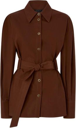 Pinko Pinko, Femme, Blouses et Chemises, Brun, Taille: 38 FR Chemises