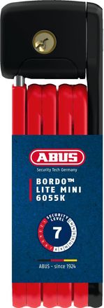 ABUS Unisex, Fahrradschloss, Rot, 60 cm