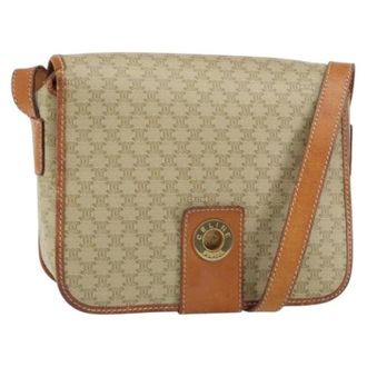 Celine Sac bandouli&egrave;re en toile Pre-owned - Femme - Pre-owned - Beige - Taille: ONE Size