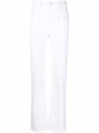 Isabel Marant jean bootcut à détails de coutures - Blanc