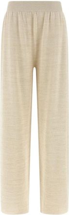 Fabiana Filippi Femme, Pantalons, Beige, Taille: 46 FR Wide Pantalons