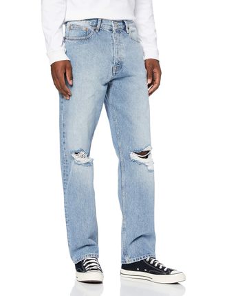 Dr. Denim Dr Denim Herren Dash Jeans, Stone Cast Blue Ripped, 33 W/30 L