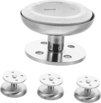 NUOBESTY 4 Satz Verstellbare M&ouml;belbeine aus Edelstahl mit Schrauben Robuste H&ouml;henverstellbare Couch Kommodenbeine f&uuml;r Sofa Bettgestell Tisch und Tv-m&ouml;bel Geb&uuml;r