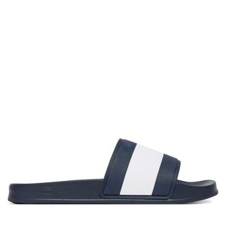 Tommy Hilfiger Pantoletten Tommy Hilfiger Core Hilfiger Flag Pool Slide FM0FM05798 Blau