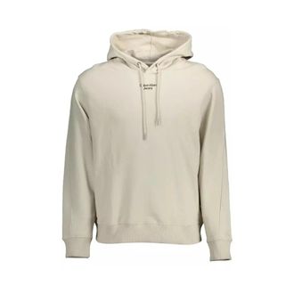 Calvin Klein Beiger Baumwoll-Hoodie - - Sweatshirts & Hoodies - Herren - Beige - 2XL