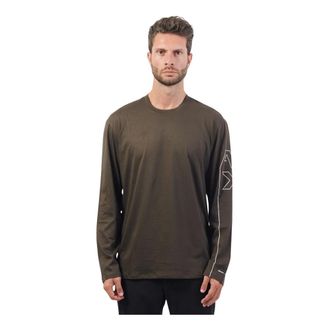 A|X Armani Exchange Gr&uuml;nes Langarm-Baumwoll-T-Shirt - - Tops - Herren - Gr&uuml;n - M