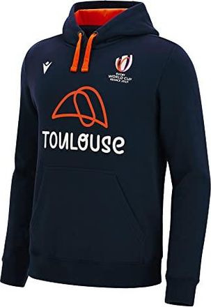 Macron Sweat a Capuche Adulte Toulouse Rugby World Cup 2023 Officiel - Bleu - S