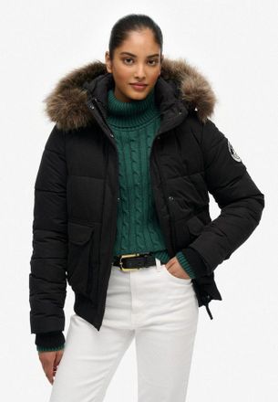 Superdry Steppjacke EVEREST ELLA BOMBER Kunstfaser, regular fit