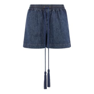 Valentino Garavani Denim Chambray Shorts - - Shorts - Damen - Blau - 2XS
