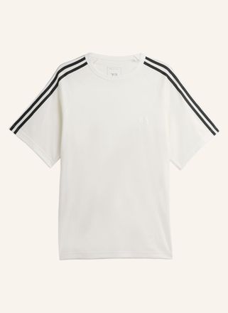 Yohji Yamamoto Y-3 Short Sleeve Tee 3-Streifen weiss
