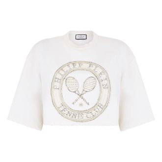 Philipp Plein Damen, Oberteile, Wei&szlig;, MGr&ouml;&szlig;e