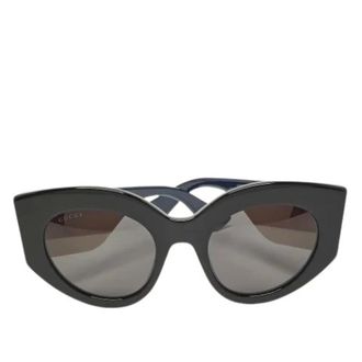 Gucci Lunettes de soleil en verre Pre-owned - Femme - Pre-owned - Noir - Taille: ONE Size