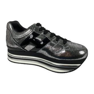 Hogan Italienische silberne Schuhe - - Shoes - Damen - Schwarzk - 35 1/2 EU