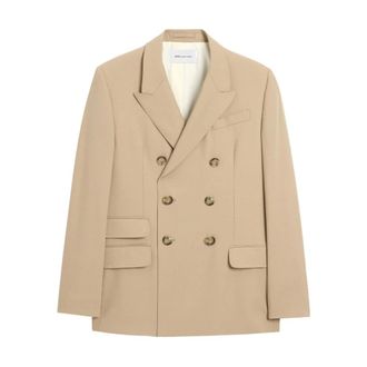 Ami Homme, Vestes, Beige, Taille: L Blazer Crois&eacute; en Laine