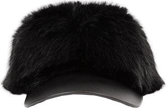 Comme Des Gar&ccedil;ons Faux Fur Baseball Hat