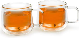 Bredemeijer doppelwandige Teegläser 2-teilig - Glastassen Set mit je 290 ml Fassungsvermögen - der Tee bleibt länger warm