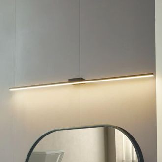 Lucande Lucande - neuwertig] Led Spiegellampe Kivana Wandleuchte Wandlampe Schwarz Metall 120cm I948 B-Ware