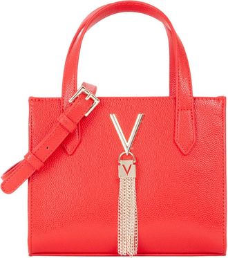Valentino Handtasche Umh&auml;ngetasche Divina Shopping Bag Rosso rot
