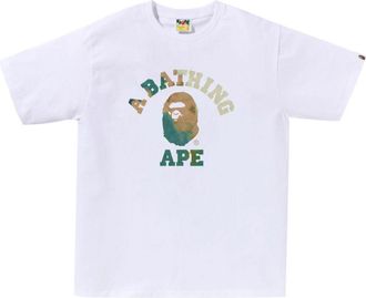 A Bathing Ape T-Shirt mit Logo-Print - Weiß