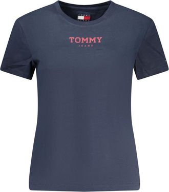 Tommy Hilfiger Femme, Tops, Bleu, Taille: 44 FR T-shirt &agrave; manches courtes