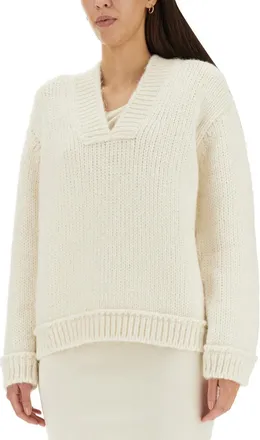 Tom Ford Alpaca Blend Sweater - Ivory