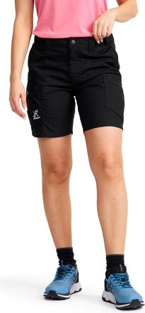 RevolutionRace Rambler Lightweight Pro Shorts für Damen, Leichte Kurze Hose und Wandershorts für Damen, Black, XXL