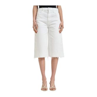 Mother Femme, Jeans, Blanc, Taille: W25 Maven Bermuda Fray