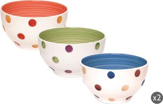 Excelsa Molecuisine Kleine Schüssel 6er Set Pois mehrfarbig