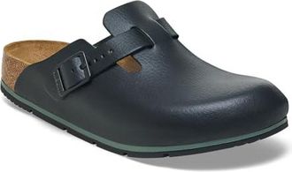 Birkenstock Boston Pro Sabots en cuir &eacute;dition limit&eacute;e - Chaussures en cuir de qualit&eacute; sup&eacute;rieure avec semelle anatomique, Noir, 42 EU