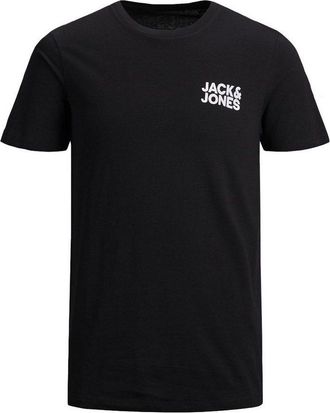 Jack & Jones T-Shirt Corp Logo Tee SS O-Neck 3PK mit zwei unterschiedlichen Drucken