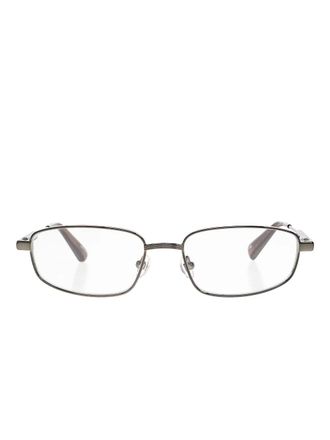 Jacquemus Brille mit eckigem Gestell - Silber