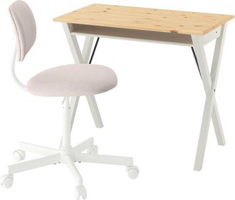 IKEA BOLLPOJKE / BLECKBERGET Schreibtisch und Stuhl