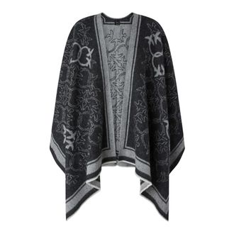 Pinko Cape mit Love Birds Logo-Motiv - - Jackets - Damen - Schwarzk - ONE SIZE