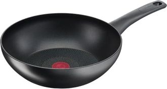T-fal Ultimate On Wokpfanne Induktion 28 cm, Antihaftversiegelung mit Titanpartikel-Verstärkung, Thermo-Signal bei idealer Brattemperatur, geeignet für alle