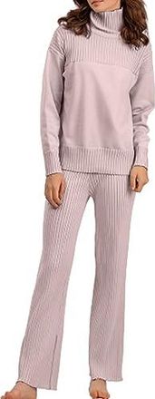 Generic Ensemble Sport Tricot Ensemble Femme Chic Et Elegant Hiver 2 Piece Oversize Tendance Randonn&eacute;e Sportswear &Agrave; Manches Longues Pull + Running Pantalon Sp