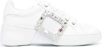 Roger Vivier Femme, Chaussures, Blanc, Taille: 38 1/2 EU Viv Skate Baskets