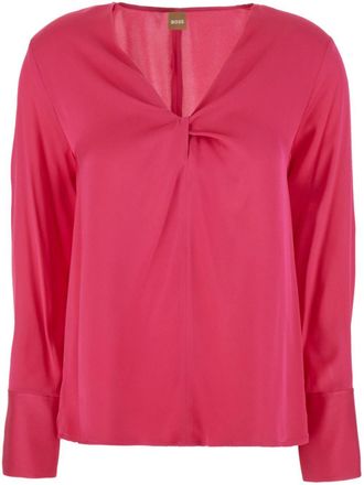 HUGO BOSS Drapierte Bluse - Rosa