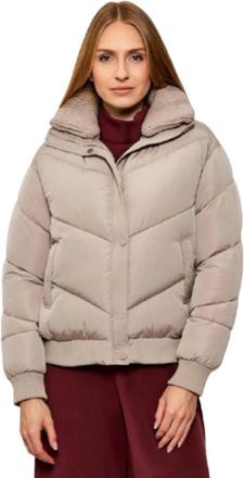 Guess Femme, Vestes, Beige, Taille: 42 FR Dora Puffer Jacket