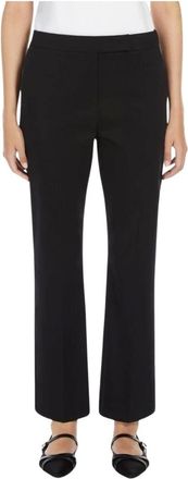Max Mara Femme, Pantalons, Noir, Taille: 40 FR Flared Leg Tailored Pantalons