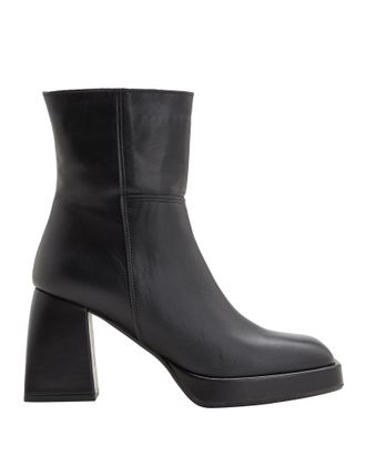 8 by YOOX LEATHER PLATFORM ANKLE BOOTS
