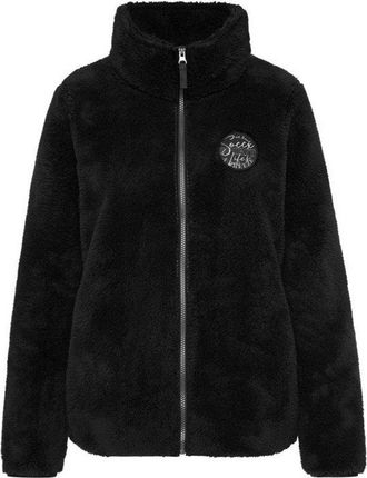 soccx Fleecejacke mit elastischem Saumabschluss