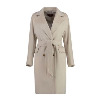 Max Mara Zweireihiger- taillierter Mantel - - Coats - Damen - Beige - XS
