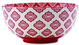 Christopher Vine Christopher Vine Alcazar Sch&uuml;ssel, rund, rund, Durchmesser 18 cm, Rot