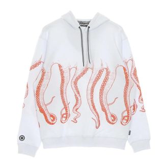 Octopus Wei&szlig;e Kapuzenpullover Herren Outline - - Sweatshirts & Hoodies - Herren - Wei&szlig; - XL