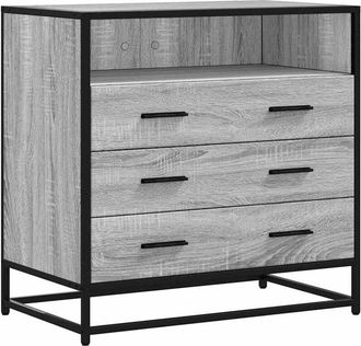 vidaXL Schubladenschrank Grau Sonoma 70x41x70 cm Holzwerkstoff - Vidaxl