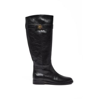 Tory Burch T Lock Reitstiefel - - Shoes - Damen - Schwarzk - 37 EU
